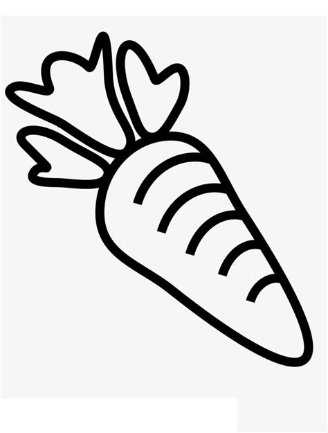 Coloriage Carotte Simple Dessin Gratuit Imprimer