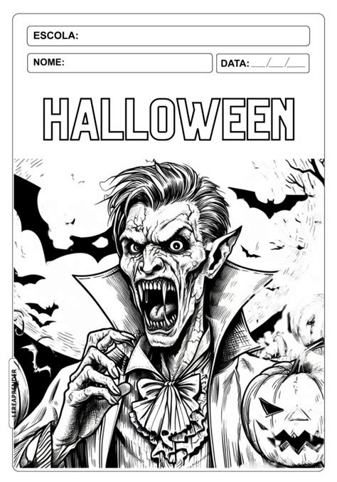 Desenhos De Halloween Assustadores Para Colorir