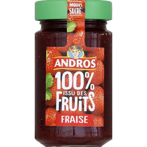Andros Confiture Fraise 100 Issus De Fruit Andros Monoprix Fr