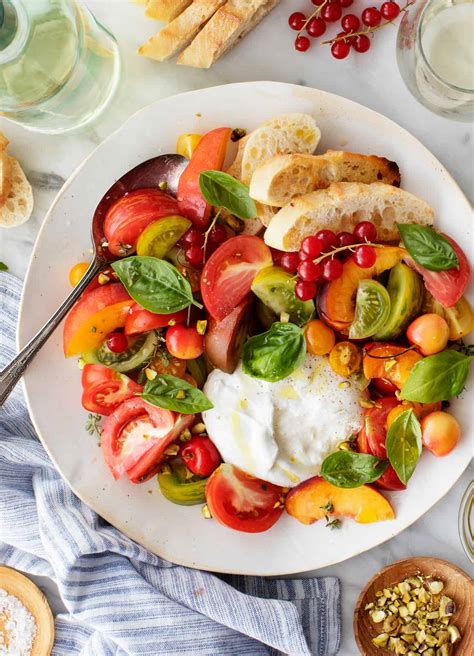 Burrata With Heirloom Tomatoes Recipe Love And Lemons