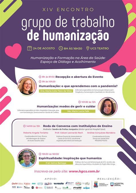 XIV ENCONTRO GRUPO DE TRABALHO DE HUMANIZAÇÃO Rede Humaniza SUS O