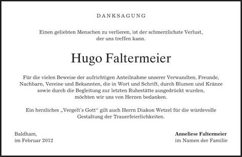 Traueranzeigen Von Hugo Faltermeier Trauer Merkur De