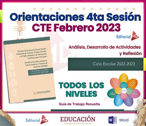 Productos Contestados CTE febrero 2023 Guía Contestada y Subrayada