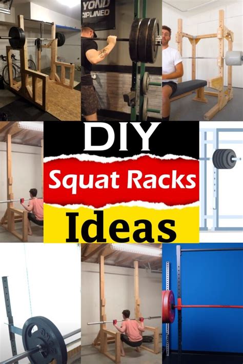 20 DIY Squat Rack Ideas For Fitness Enthusiast DIYnCrafty