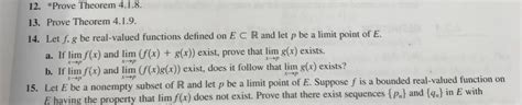 solved 12 prove theorem 4 1 8 13 prove theorem 4 1 9