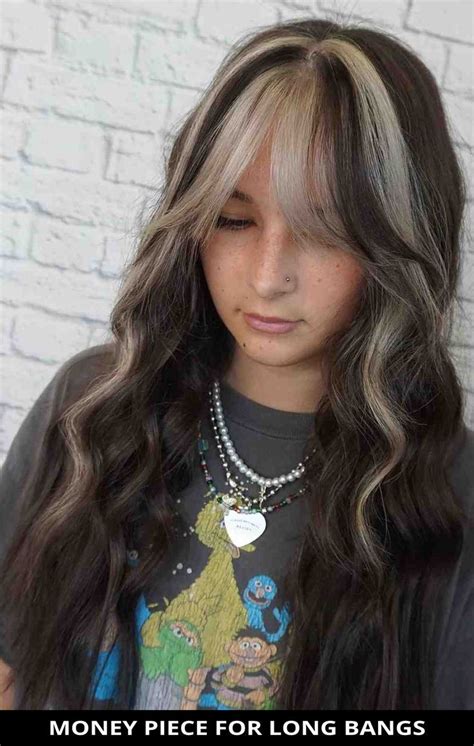 Rock This Inspiring Money Piece For Long Bangs That S Totally Trending