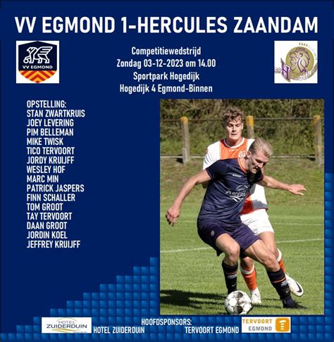 VV Egmond 1 Hercules Zaandam 1 Zondag VV Egmond