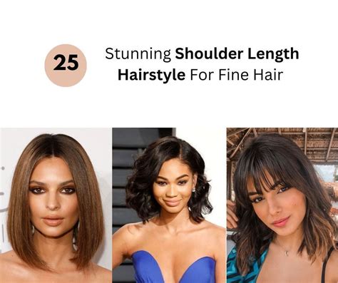 25 Stunning Shoulder Length Hairstyles For Fine Hair Fabbon
