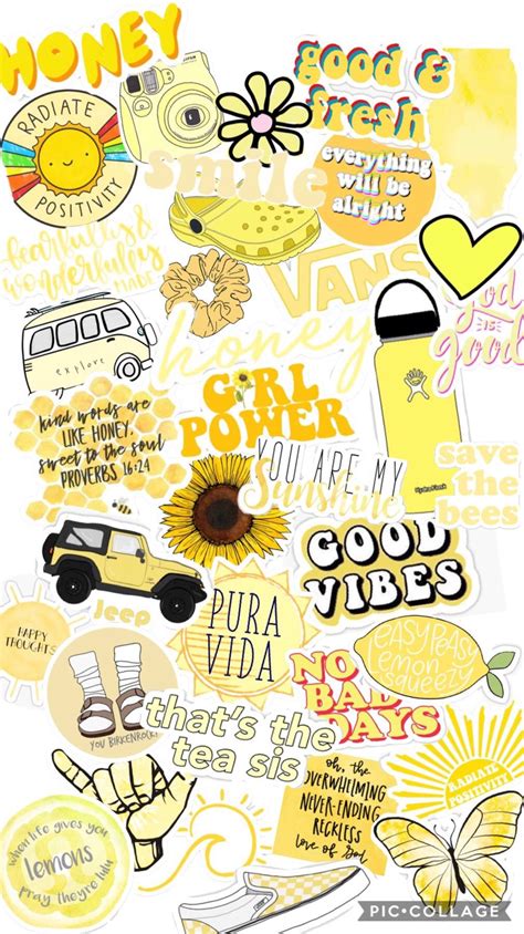 Yellow Aesthetic Stickers