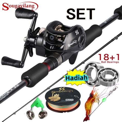 Jual Sougayilang Joran Pancing Set 1 8m 2 1m Joran 18 1BB 7 2 1 Reel BC