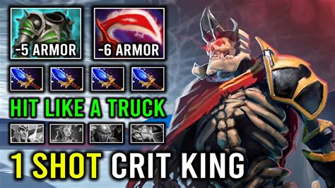 Brutal Hit Like A Truck 11 Armor Reduct Aghanim Wraith King 1v5 Hyper
