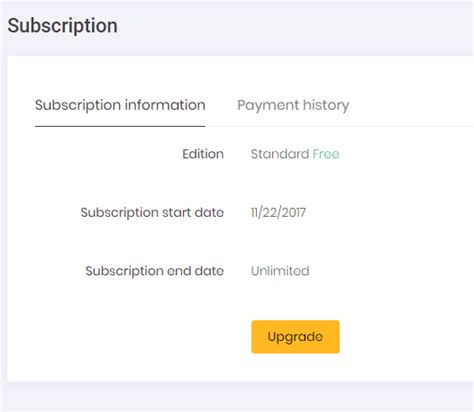 Features Mvc Core Subscription Documentation Center