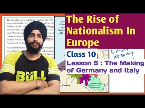 Class History Chapter The Rise Of Nationalism In Europe The
