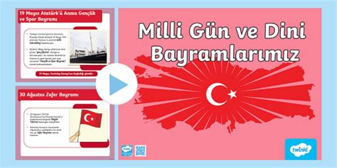 Milli Gün ve Dini Bayramlar PowerPoint teacher made