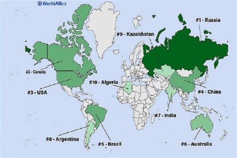 10 Negara Terbesar Di Dunia Indonesia Tidak Termasuk Nasional