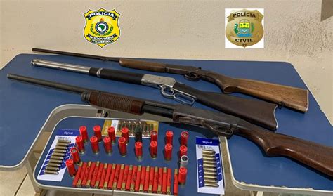 PRF e Polícia Civil apreendem armas e munições em Itainópolis PI JTNEWS
