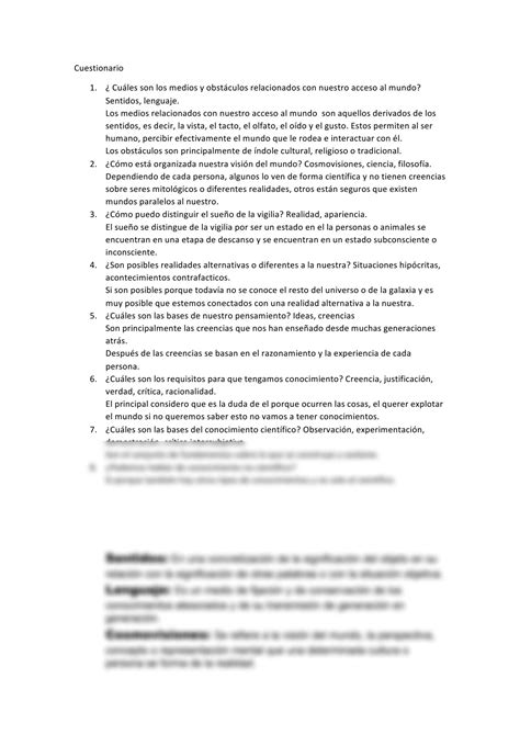 SOLUTION Cuestionario Filoso Fico Studypool