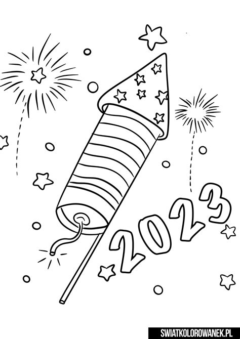 Nowy Rok 2023 Kolorowanki Darmowe Kolorowanki Do Druku