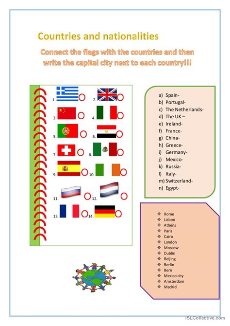 Countries Nationalities English ESL Worksheets Pdf Doc
