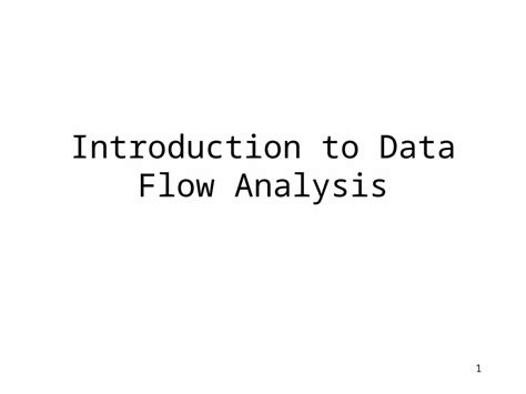ppt introduction to data flow analysis dokumen tips