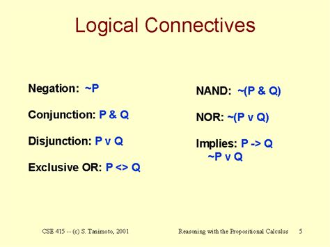 logical connectives