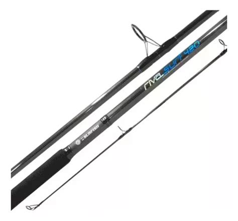 Caña Surfish Riva Surf 4 20 Mts 3 Tramos Frontal Lance Color Negro