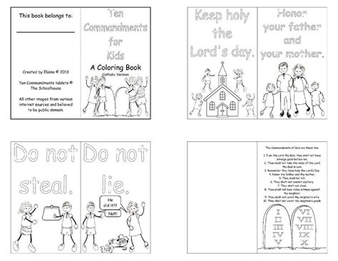 Free Printable 10 Commandments Coloring Page Printable Templates Free
