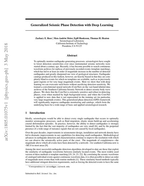 pdf generalized seismic phase detection with deep learning