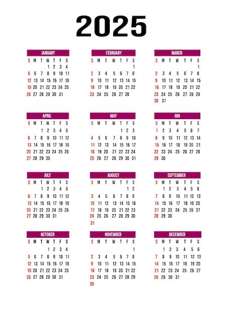 Dise O De Plantilla De Calendario De A O Nuevo Vector Premium