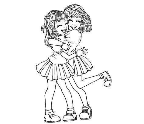 Disegni Da Colorare Migliori Amici Per Sempre Disegni Da Colorare Bff