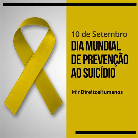 MDH alerta para Dia Mundial de Prevenção ao Suicídio e cita pessoas