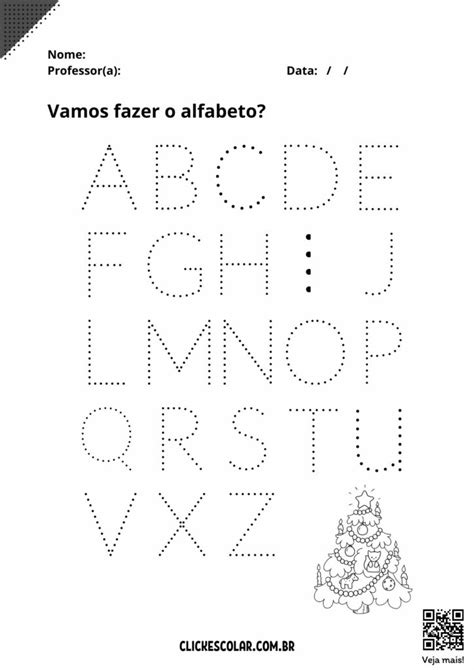 Atividade Alfabeto para Educação infantil