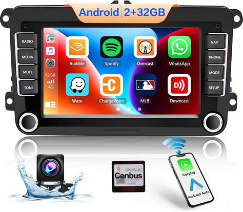 Hikity Android Autoradio für VW Golf Polo T5 Tiguan Caddy Seat Skoda