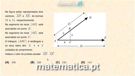 Cálculo do Produto Escalar YouTube