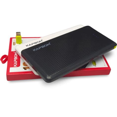 Carregador Portatil Mah Slim Power Bank Kapbom