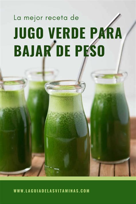 El Tradicional Jugo Verde Receta Jugos Verdes Para Bajar De Peso