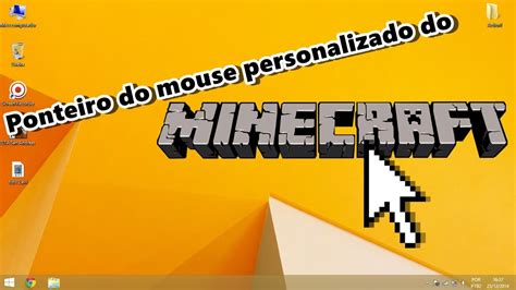 Cursor do Mouse personalizado DO MINECRAFT ANIMAÇÃO YouTube