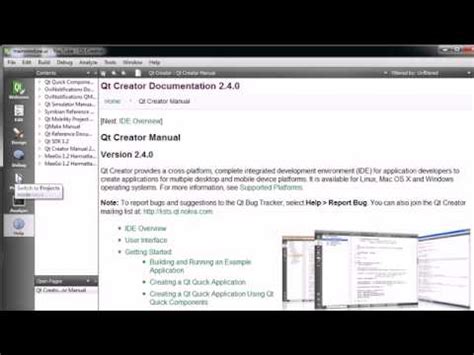 C Gui With Qt Tutorial Qt Creator Modes Youtube