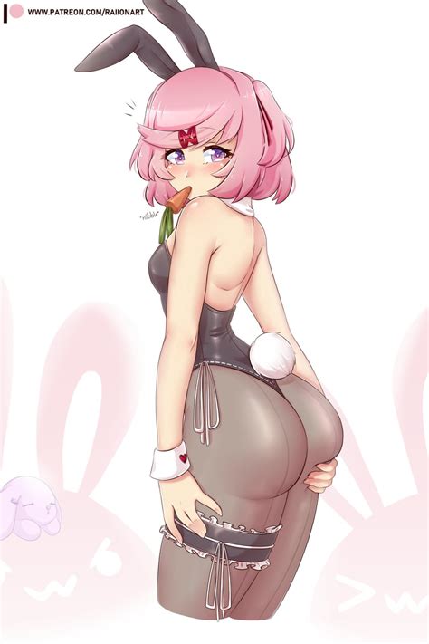 Natsuki Doki Doki Literature Club Drawn By Raion Raionart Danbooru
