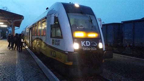 SA134 003 KD Z LEGNICY DO KUDOWY ZDRÓJ ODJAZD Z STACJI ZĄBKOWICE