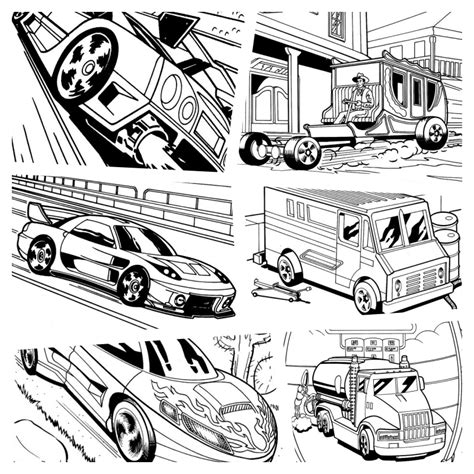 Hot Wheels Para Colorir
