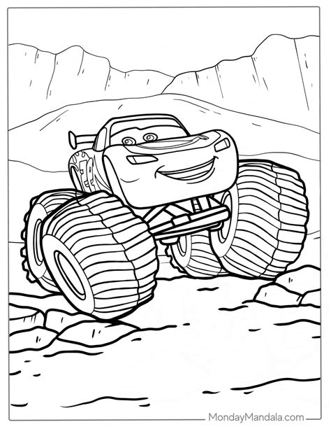 26 Lighting McQueen Coloring Pages Free PDF Printables In 2023