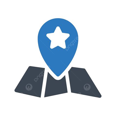 Starred Shape Location Pin Map Vector Shape Location Pin Map PNG And