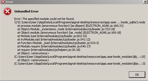 win7x64 unhandled error cannot find module node sqlite3 node after update to 1 23 0 · issue