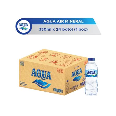 Jual AQUA BOTOL MINI 330ML 1 DUS ISI 24 BOTOL Shopee Indonesia