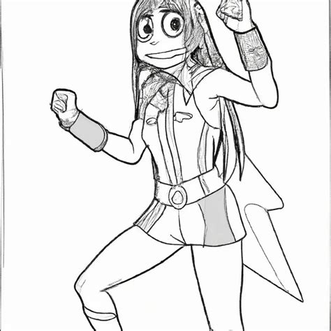 10 Desenhos De Tsuyu Asui Para Imprimir E Colorir