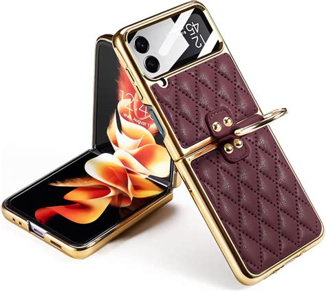 Z Flip 4 Hülle KumWum Handyhülle Kompatibel mit Samsung Flip 4 Hülle