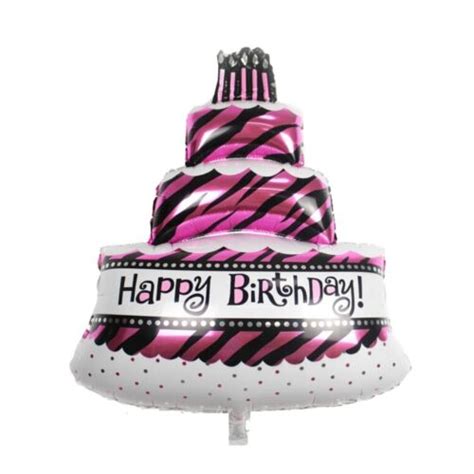 Torte Folienballon Luftballon Geburtstag Happy Birthday Party Deko