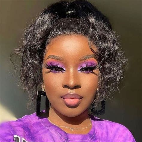 Pin By Zaria Peace On Makeup Glamour Makeup Purple Makeup Looks