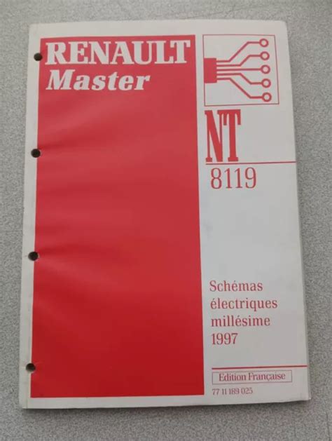 RTA REVUE MANUEL Technique Renault Master Schémas Électriques 1997
